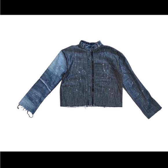Jackets & Coats | Paint Splattered Patchwork Denim Jacket | Poshmark
